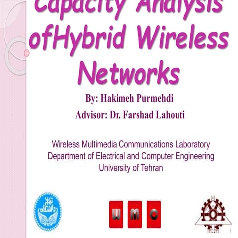 Capacity Analysis in Hybrid Wireless Networks2 | PPTX