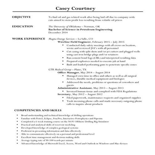 Sean Gross Resume | DOCX