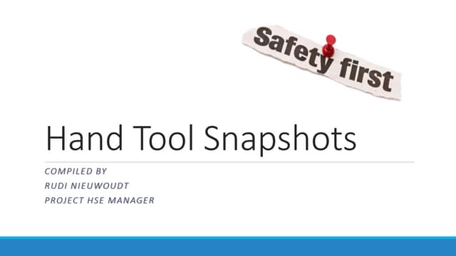 Working at Height - Falling Objects | PPSX