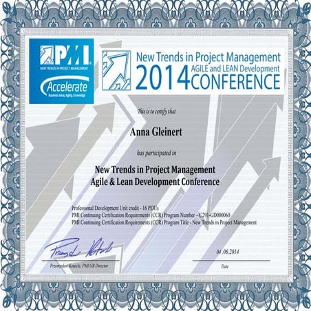 NTPM 2014 - certificate - Anna Gleinert | PDF