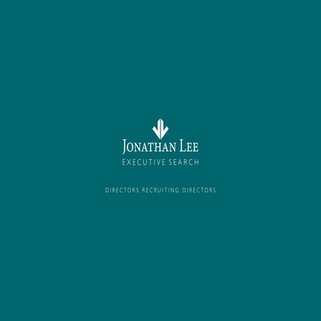 Jonathan Lee Executive Search Master Brochure V2 | PPT