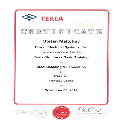 Tekla Structures Certificate-Basic Training | PDF