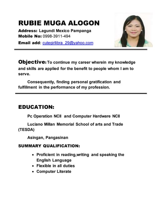 Resume (sample) | DOCX | Education