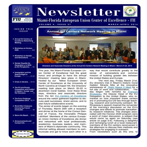 Sample MEUCE Newsletter | PDF