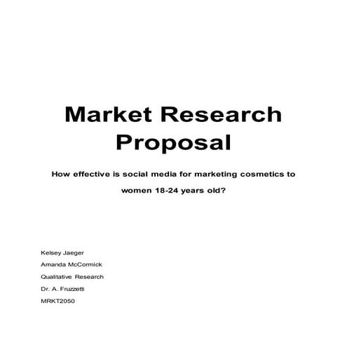 Kiwifruit Market Research Proposal | PDF