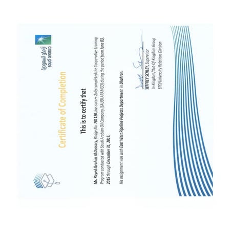 Cooperative Training Program Certificate.. | PDF