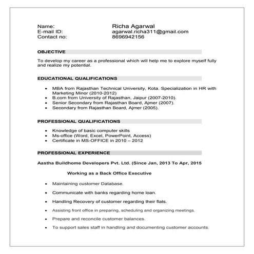 Richa CV (1) | DOC