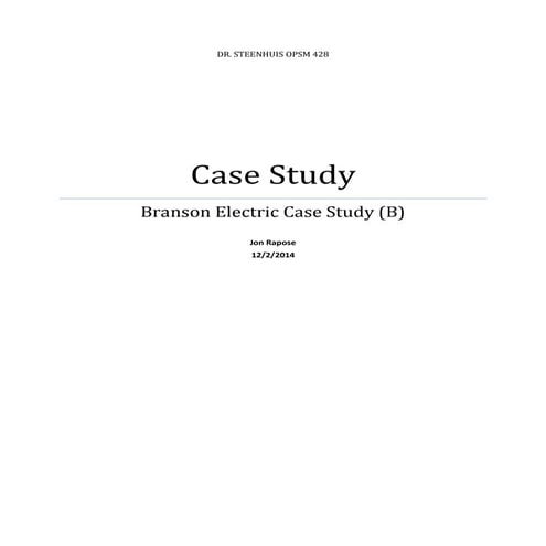 Final Case Study | PDF
