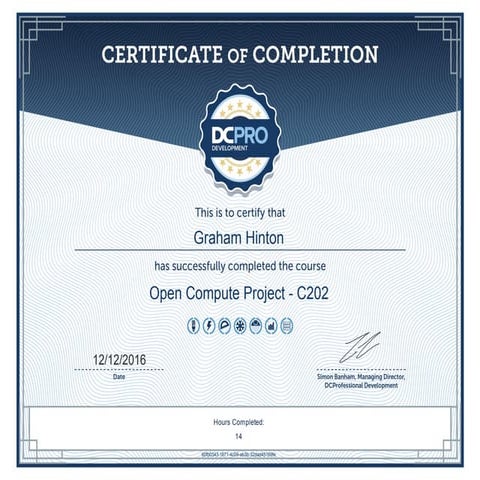 OCP awareness course pass cert | PDF | Computing | Technology & Computing