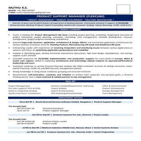 Resume_FLEXCUBE | DOCX