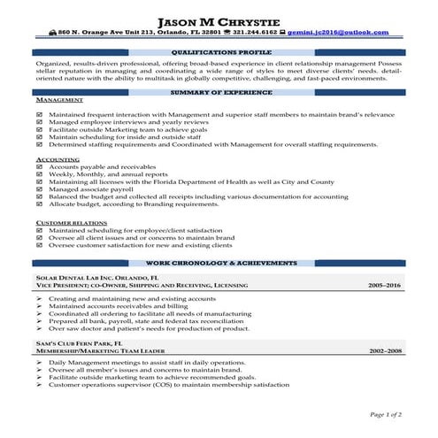 Jason's resume 2016 | PDF
