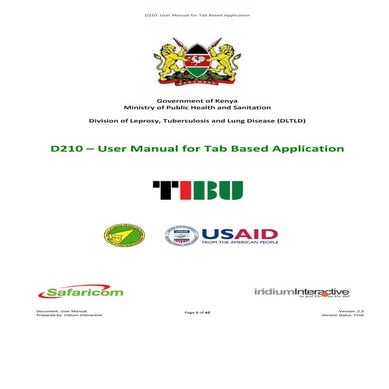 TIBU1_User Manaul_TabApp_Final_v2.0_10Jan13 | PDF