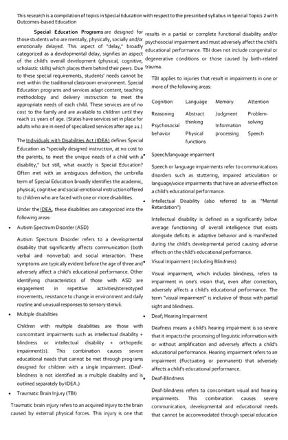 Foundation Of Special And Inclusive Education Pdf Special Needs Kids