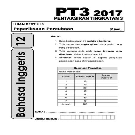 CEFR FORM 2 NTB1-TB16 EXAM | DOCX