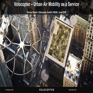 Volocopter - NOAH18 Berlin | PDF