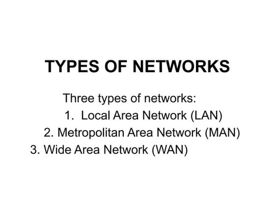 Computer networking - lan. man and wan | PDF | Computer Networking ...