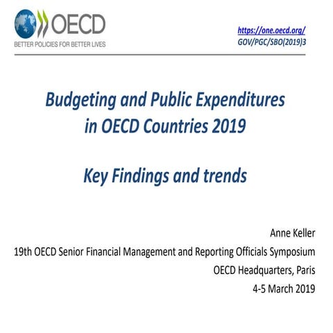 Budgeting & Public Expenditures in OECD Countries 2019 - Anne KELLER ...