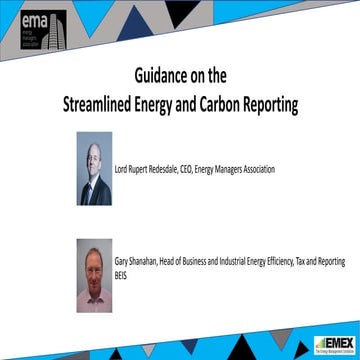 Guidance on the Streamlined Energy and Carbon Reporting | PDF