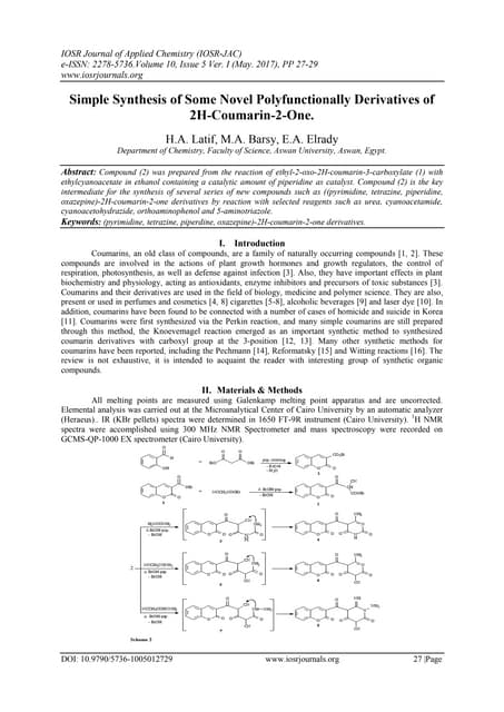 Advanced Organic Chemistry - I | PPT