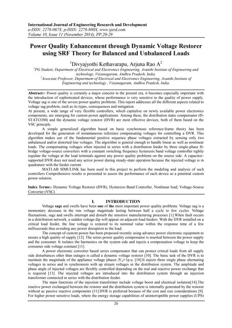 Characteristics Analysis of Voltage Sag in Distribution System using RMS Voltage Method | PDF