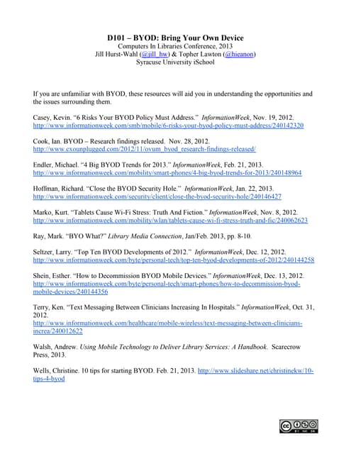 Infographic: Creating a Successful BYOD Policy | PDF