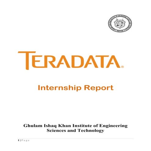 Report for internship | PDF | Databases | Computer Software and ...