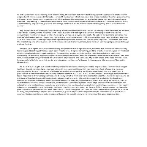 civilian bio summary | DOCX | Career Advice | Careers