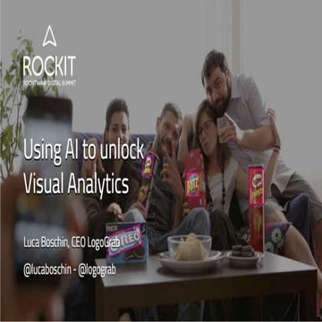 Using AI to unlock Visual Analytics. By Luca Boschin. #RockitWAW | PPT
