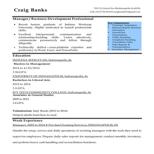 Confidential Resume | DOCX