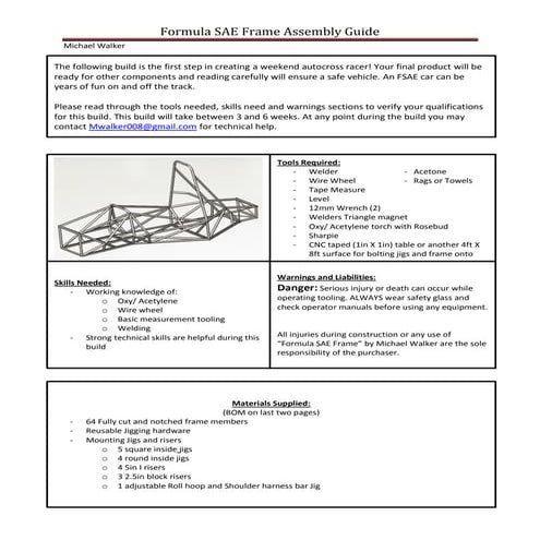 Technical Instructions (FSAE) | PDF