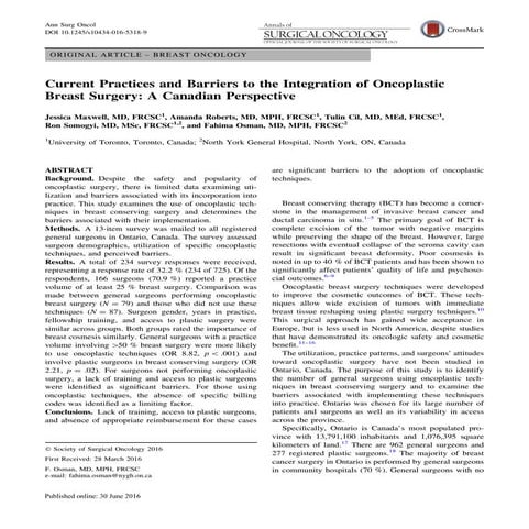 Oncoplasticpaper | PDF