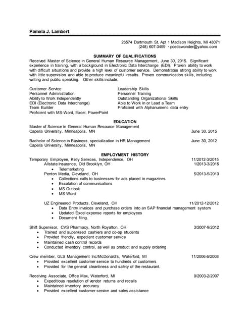 Ryan B Smith Resume | PDF