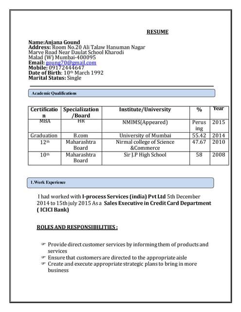 Zoheb Shaikh Resume | DOC | Business Administration | Business