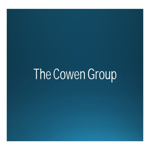 Cowen Group Final 2016 | PDF