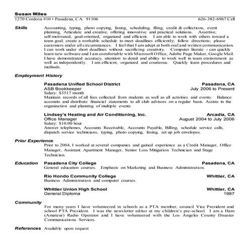 susan miles resume (1) | DOCX