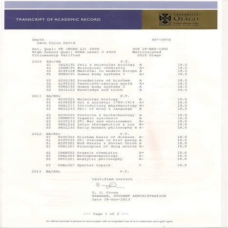 Transcript Leon Smyth | PDF