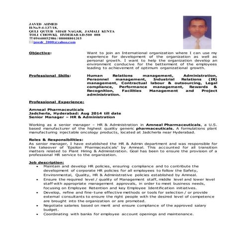 Javed Resume1 | DOCX