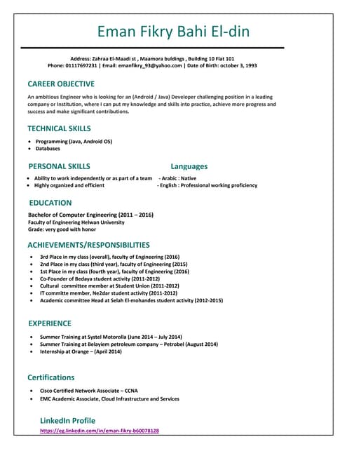 Shubham Jain Resume | DOC | Computing | Technology & Computing
