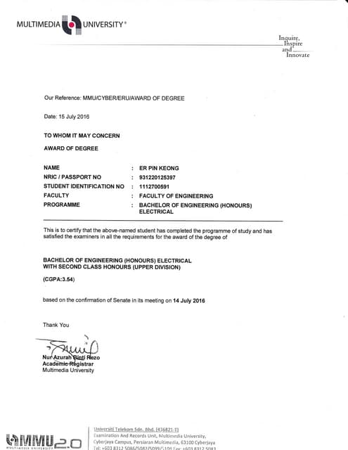 PhD Senate Letter | PDF