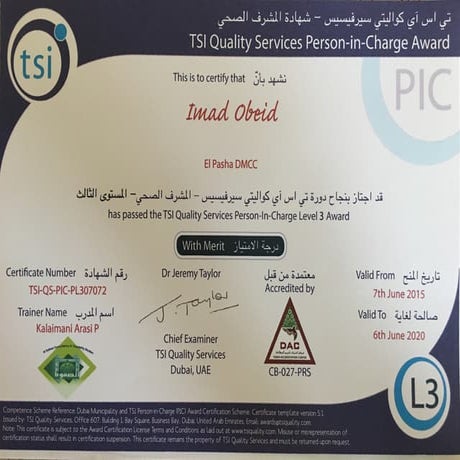 PIC Level 3 Certificate with Merit | PDF