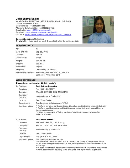 EUGENE LAPITAN RESUME | DOCX