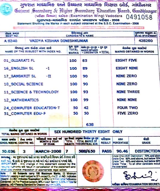 DIPLOMA FINAL MARKSHEET | PDF