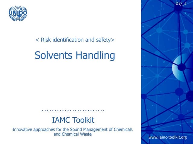 Organic solvent hazards | PPTX