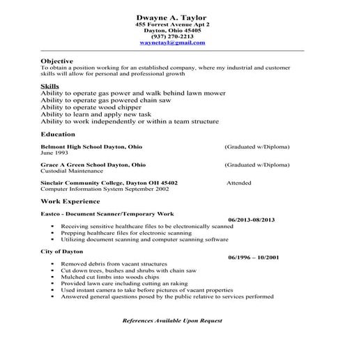 DT Resume | PDF