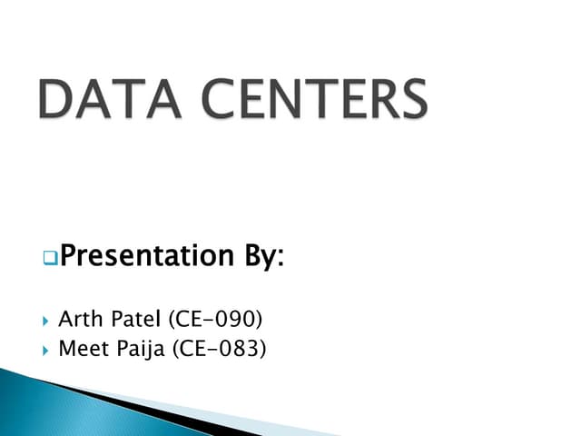 Data Center Tiers Explained | PPTX