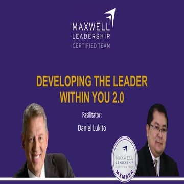 maxwell leaderhip developing the leader within you | PDF