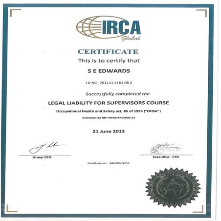 IRCA - Legal Liability | PDF
