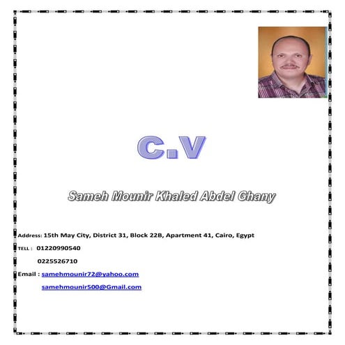 C.V . E ( Sameh ) | PDF