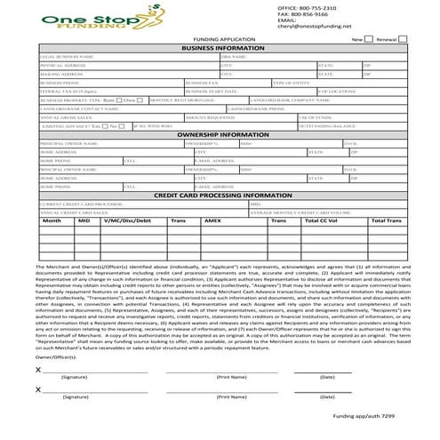 MERCHANT APPLICATION | PDF