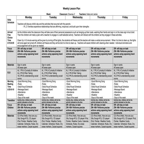 WEEKLYP-KINDERGARTEN ASSESSMENT MID-YEAR | DOCX